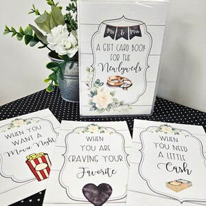 Gift Card Book for a Wedding Gift, BYO Gift Card Book, Bridal Shower ...