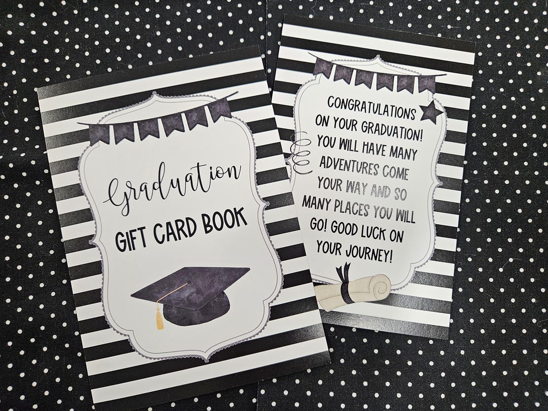 Graduation Gift Card Book, Graduation Gift Card Holder, Birthday Gift ...