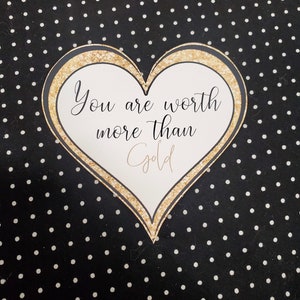 You Are Worth More Than Gold Gift Tags, St. Patrick's Day Printable ...