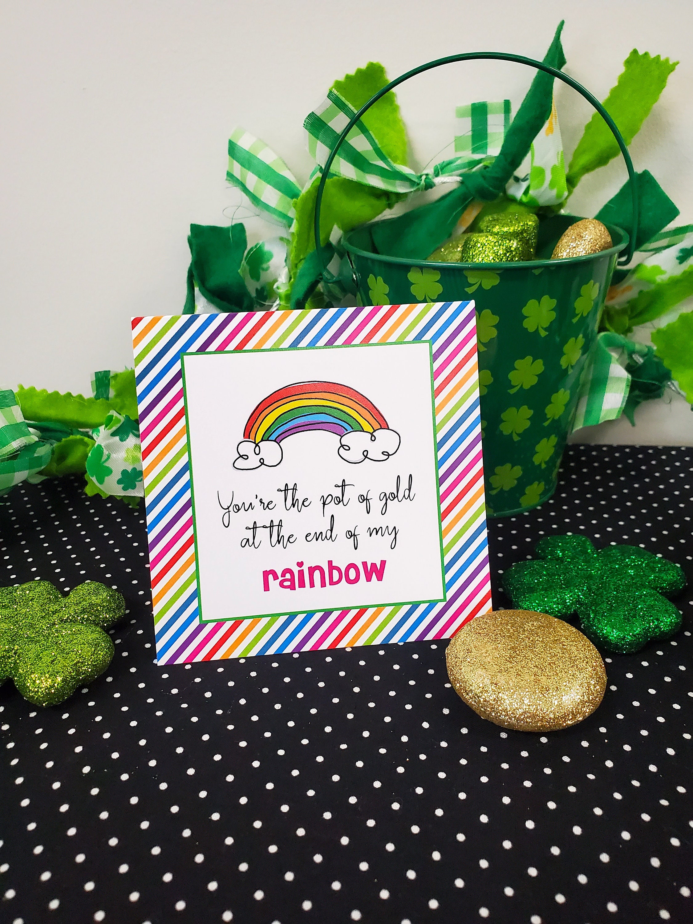 You're the Pot of Gold at the End of My Rainbow Card, St. Patrick's Day ...