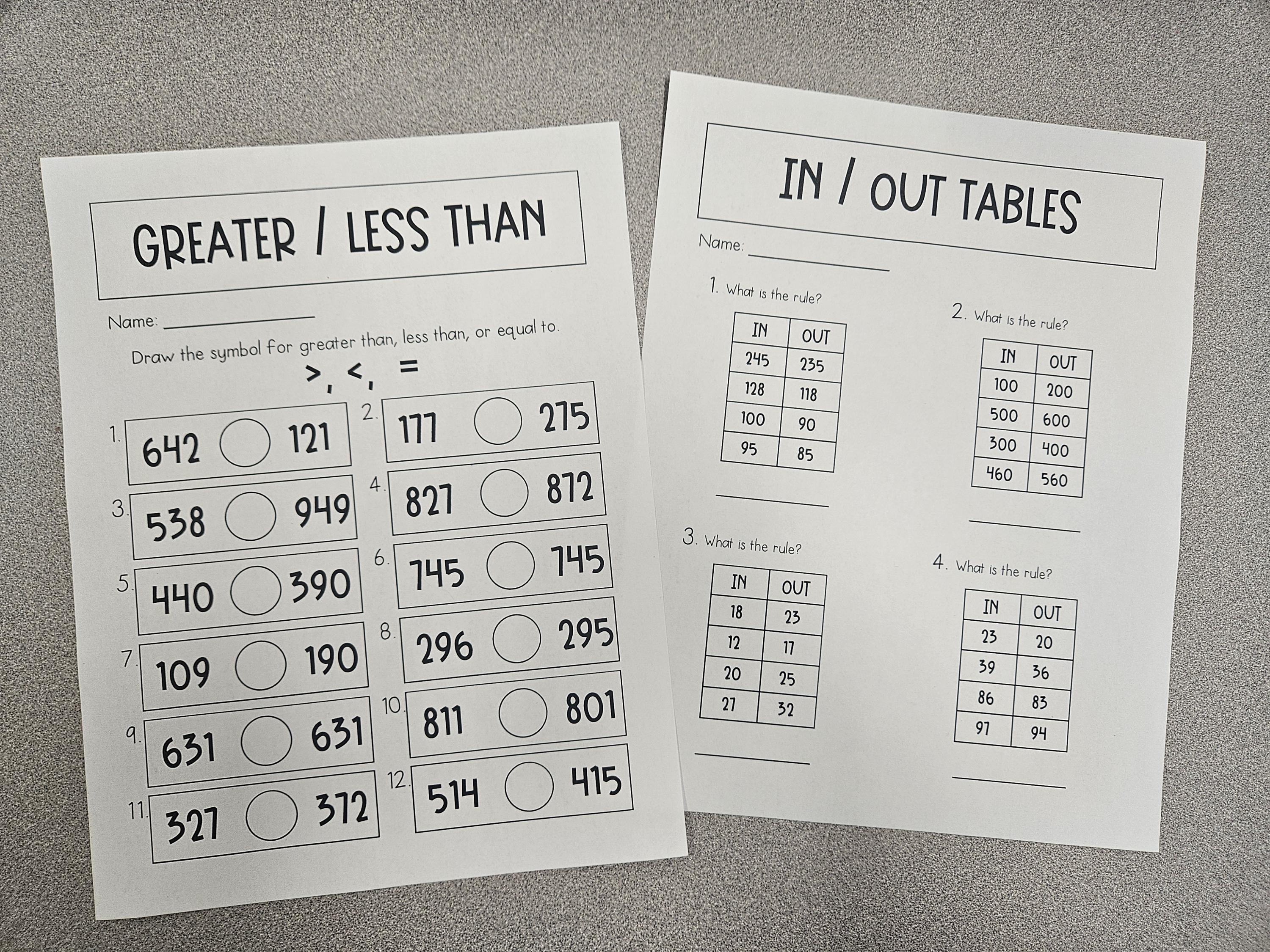 3rd Grade Math Worksheets, Math Bundle for 3rd Grade, 134 Pages, Math ...