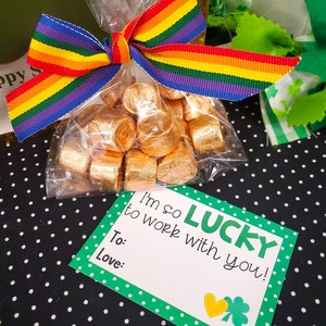 I'm so Lucky to Work With You Gift Tags for St. Patrick's Day, Co ...