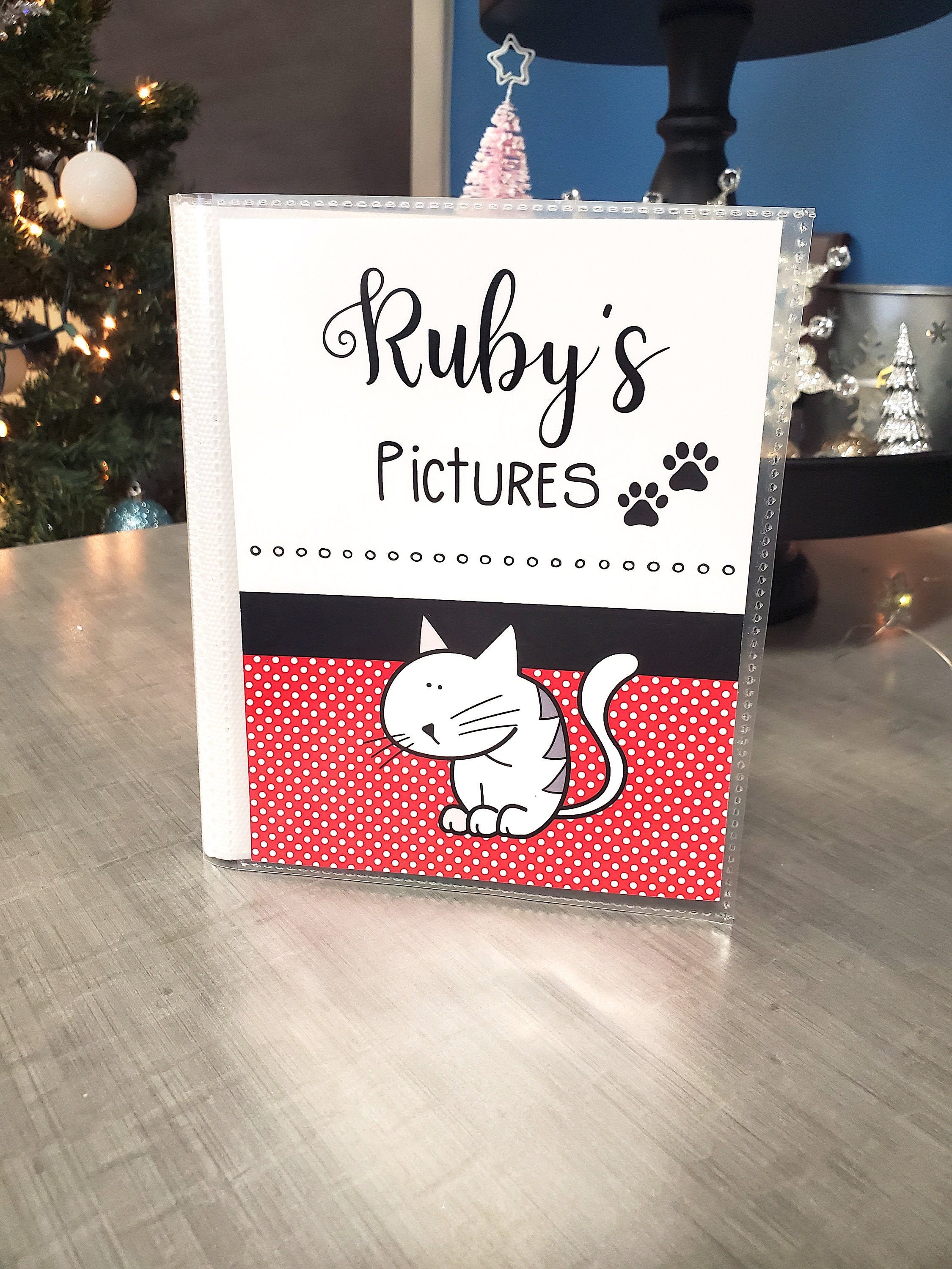Cat Photo Album Pet Photo Book Kitten Photo Album Family | Etsy