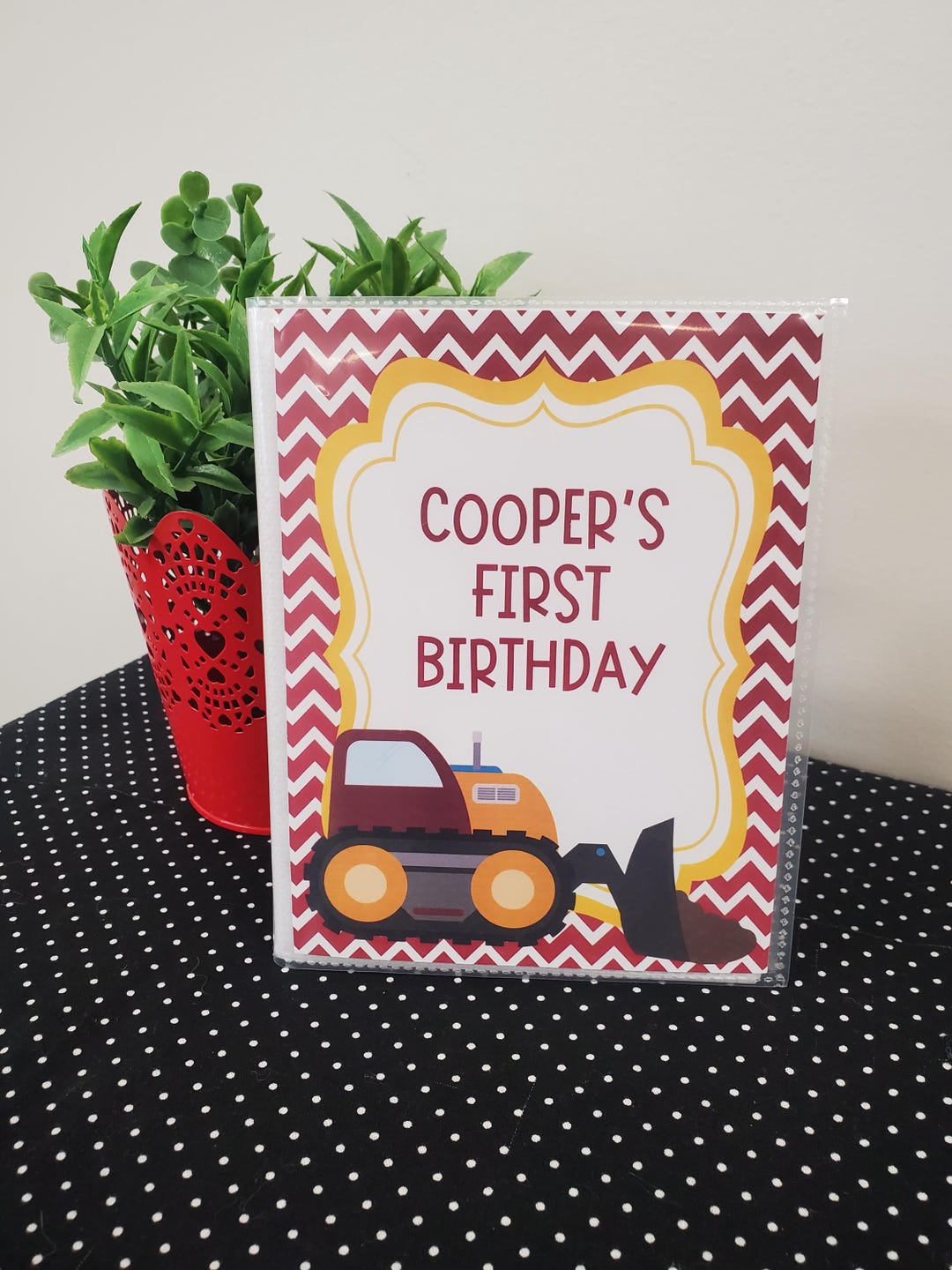 Boys Construction Photo Album, 4x6, 5x7, 8x10, Vinyl Photo Book, Memory ...