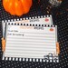 Halloween Recipe Cards Set of 12 Blank Halloween Recipe - Etsy