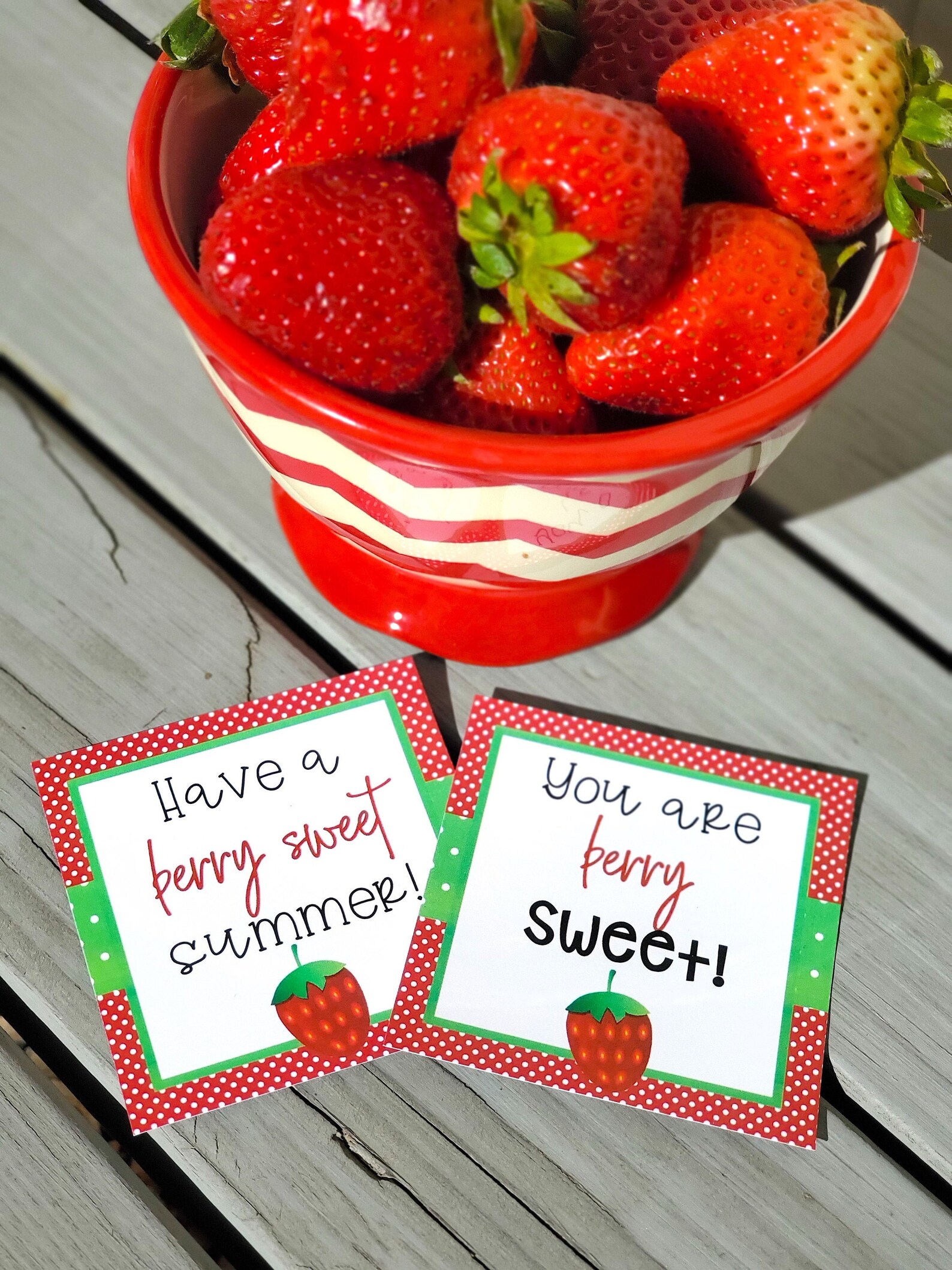 Have a Berry Sweet Summer Printable Gift Tags You Are Berry | Etsy