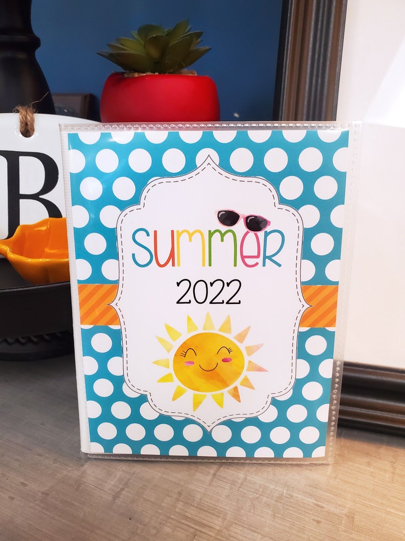 Summer Photo Album, 4x6 Vinyl Photo Book, Summer Vacation 5x7 Memory ...