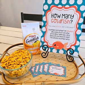 Goldfish Estimating Game, Guess How Many Goldfish Are in the Bowl, Kids ...