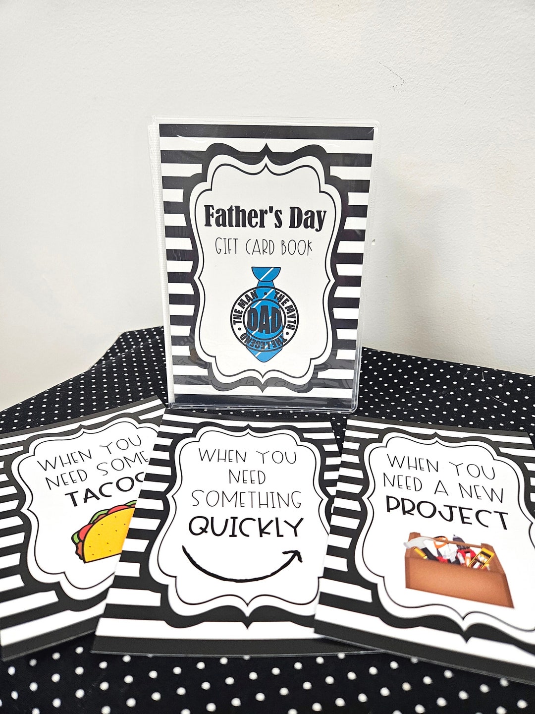 Father's Day Gift Card Book, 4x6 Gift Card Holder, Birthday Gift for ...