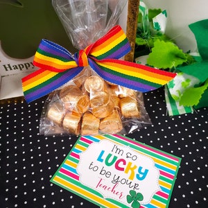 I'm so Lucky to Be Your Teacher Gift Tags, St. Patrick's Day Printable ...