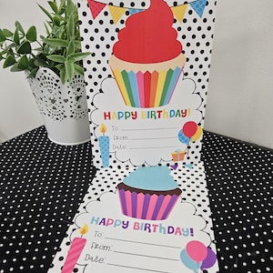 Kids Birthday Cards, Printable Birthday Cards for Students, 5x7 Cards ...