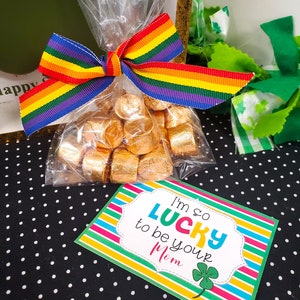 Lucky to Be Your Mom Tags, St. Patrick's Day Gift Tag, St. Patrick's ...