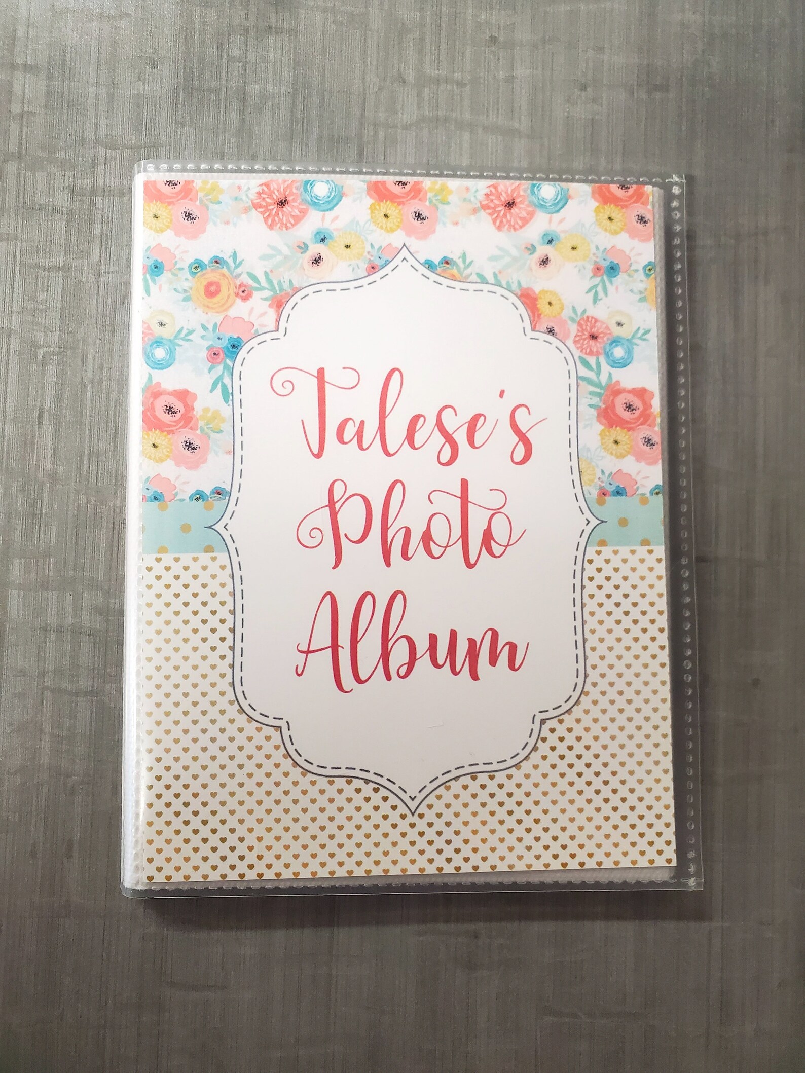 4x6 Floral Photo Album 5x7 Vinyl Photo Book 8x10 - Etsy
