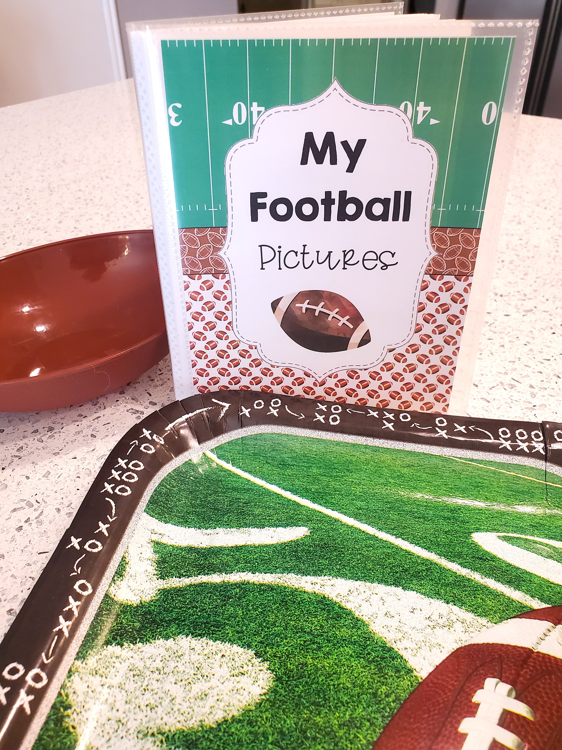 Football Photo Album 4x6 5x7 8x10 Vinyl Photo Book Family - Etsy