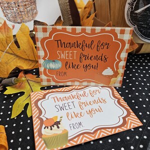 Thankgsiving Gift Tags, Printable Thanksgiving Tags, Thankful for Sweet ...