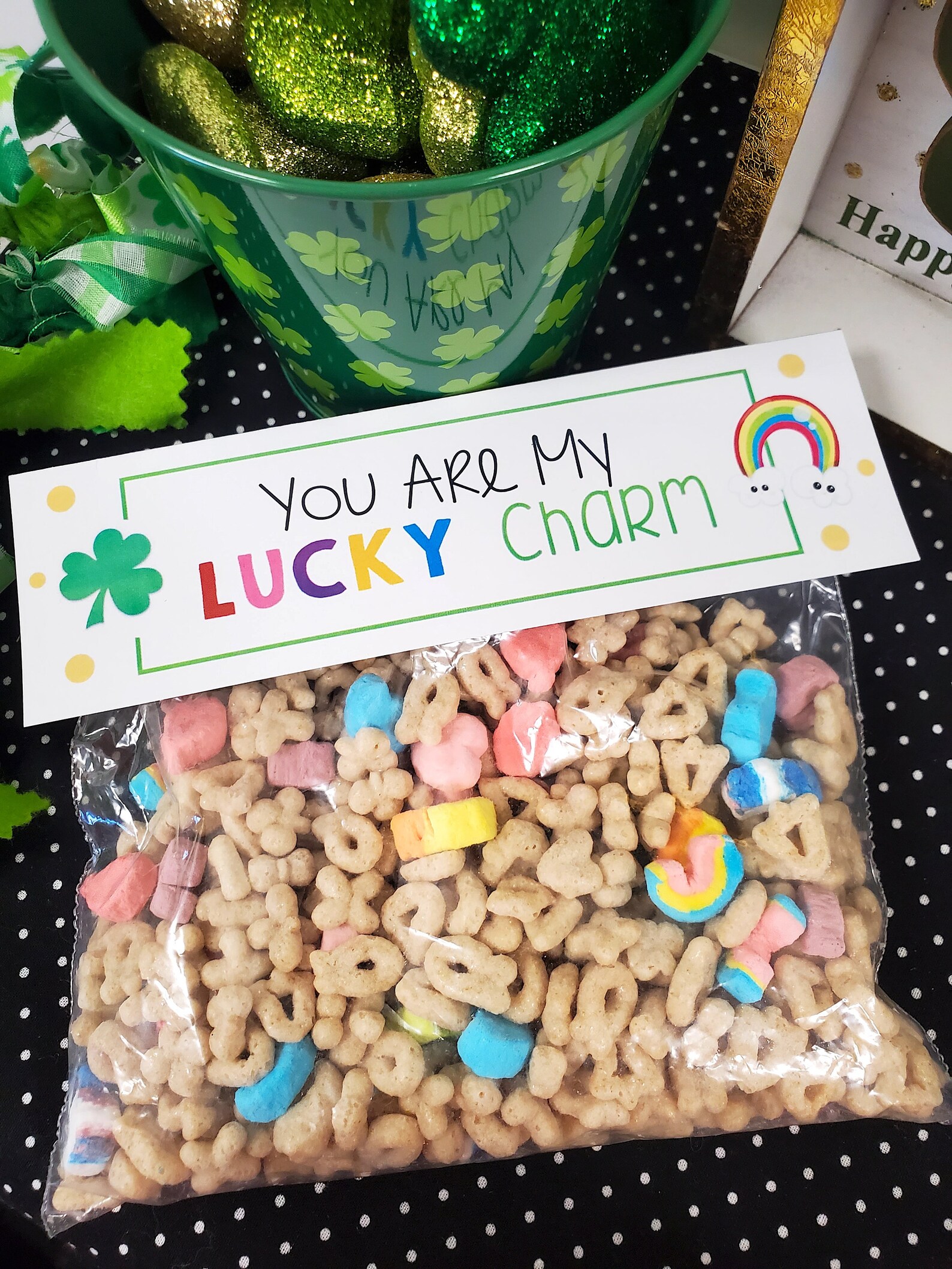 You Are My Lucky Charms Candy Bag Topper St. Patrick's - Etsy