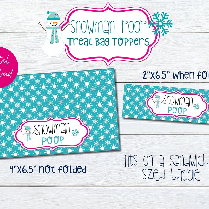 Snowman Poop Bag Topper - Etsy