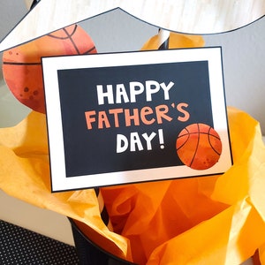 Father's Day Basketball Gift Tags, Happy Father's Day, #1 Dad ...