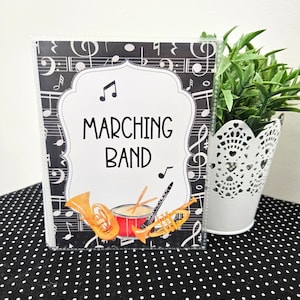 Marching Band Photo Album, Kids Musical Instruments Scrapbook, Music ...