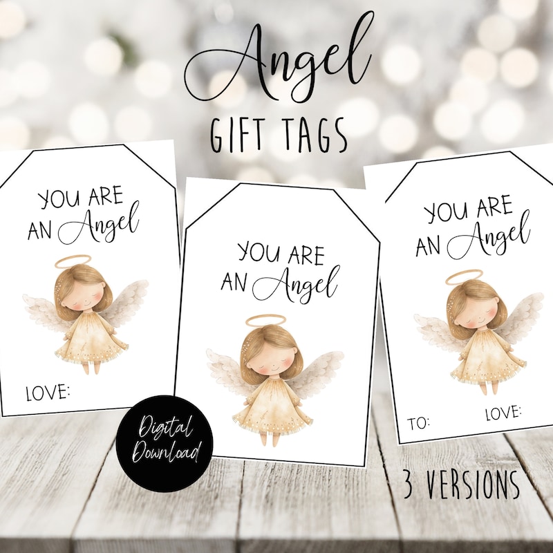 Printable Angel Tree Tags - Etsy