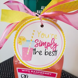 You're Simply the Best Gift Tags for Teachers or Parents, End of School ...