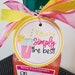 You're Simply the Best Gift Tags for Teachers or Parents, End of School ...