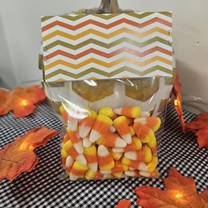 Candy Corn Bag Topper, Turkey Toes, Thanksgiving Treat Bag Topper ...