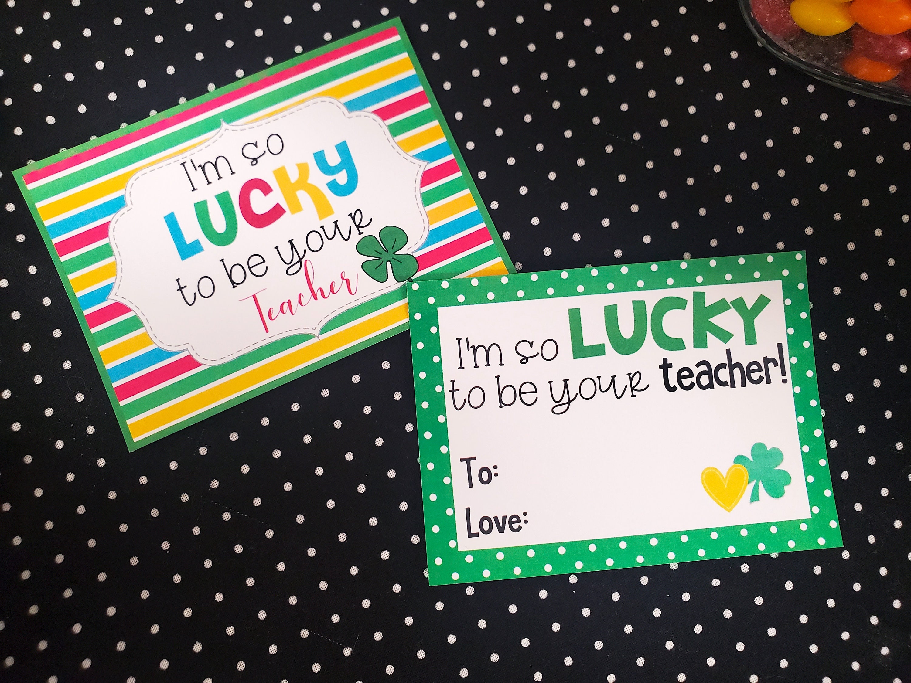 I'm so Lucky to Be Your Teacher Gift Tags, St. Patrick's Day Printable ...