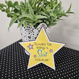 Thanks for Being a STAR Student Printable Gift Tags, Last Day of School ...