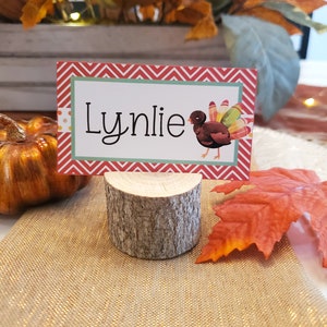 Place Setting Name Cards, Thanksgiving Dinner Place Cards, Thanksgiving ...