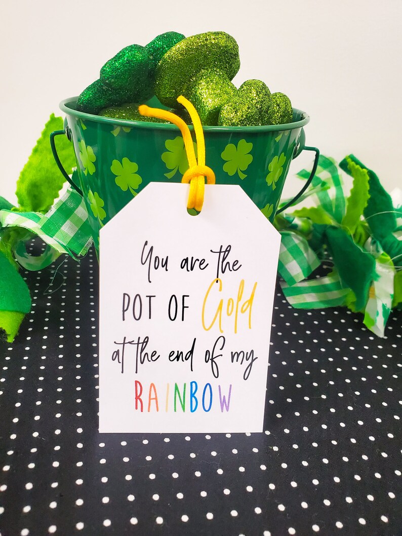 You Are the Pot of Gold at the End of My Rainbow Gift Tags - Etsy