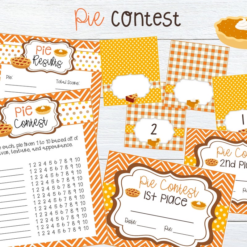 Baking Contest Score Sheet - Etsy