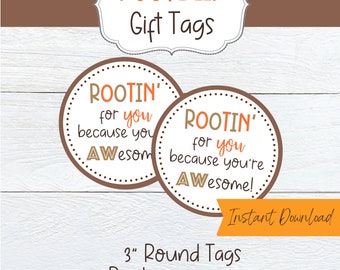 Root Beer Gift Tags, I'm Rootin' for You Gift Tags, Digital Gift Tags ...