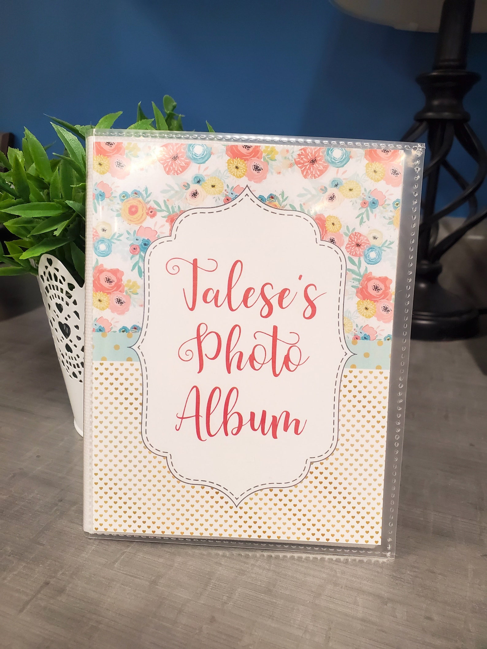 4x6 Floral Photo Album 5x7 Vinyl Photo Book 8x10 - Etsy