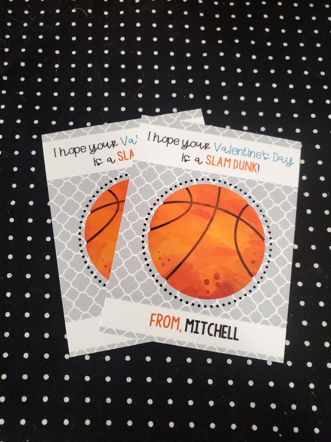 Kids Basketball Valentine Cards Boy Valentine Cards for the - Etsy