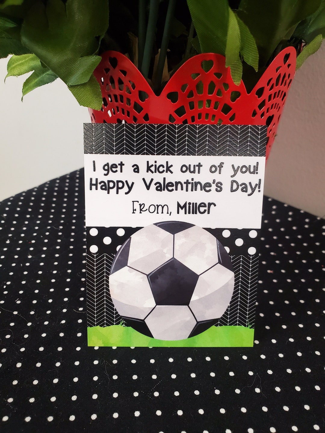 Soccer Valentine's Day Cards for Kids, Valentines for Boys, Soccer ...