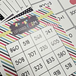 Expanded Form Bingo Game for Students, Math Games for School, 2nd 3rd ...