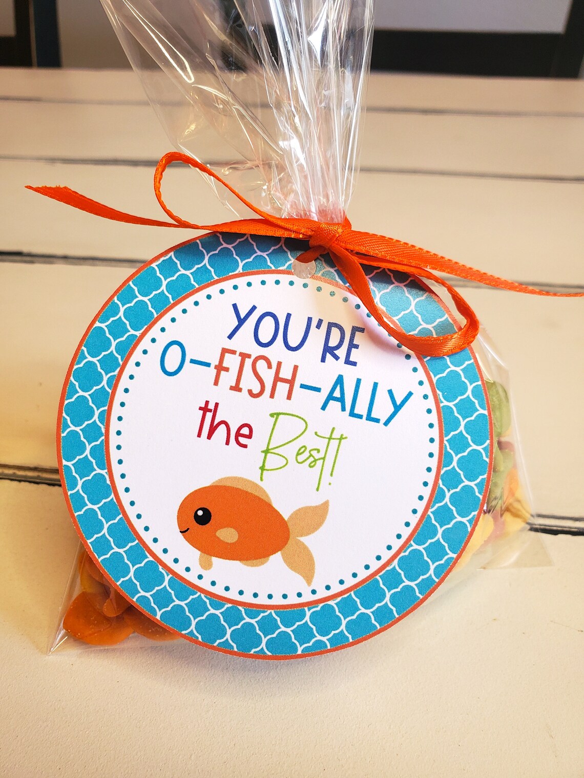 You're O-fish-ally the Best Gift Tags, Fish Gift Tags, Printable Fish ...