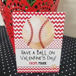 Baseball Valentine's Day Cards for Kids, Baseball Valentines, Boy ...