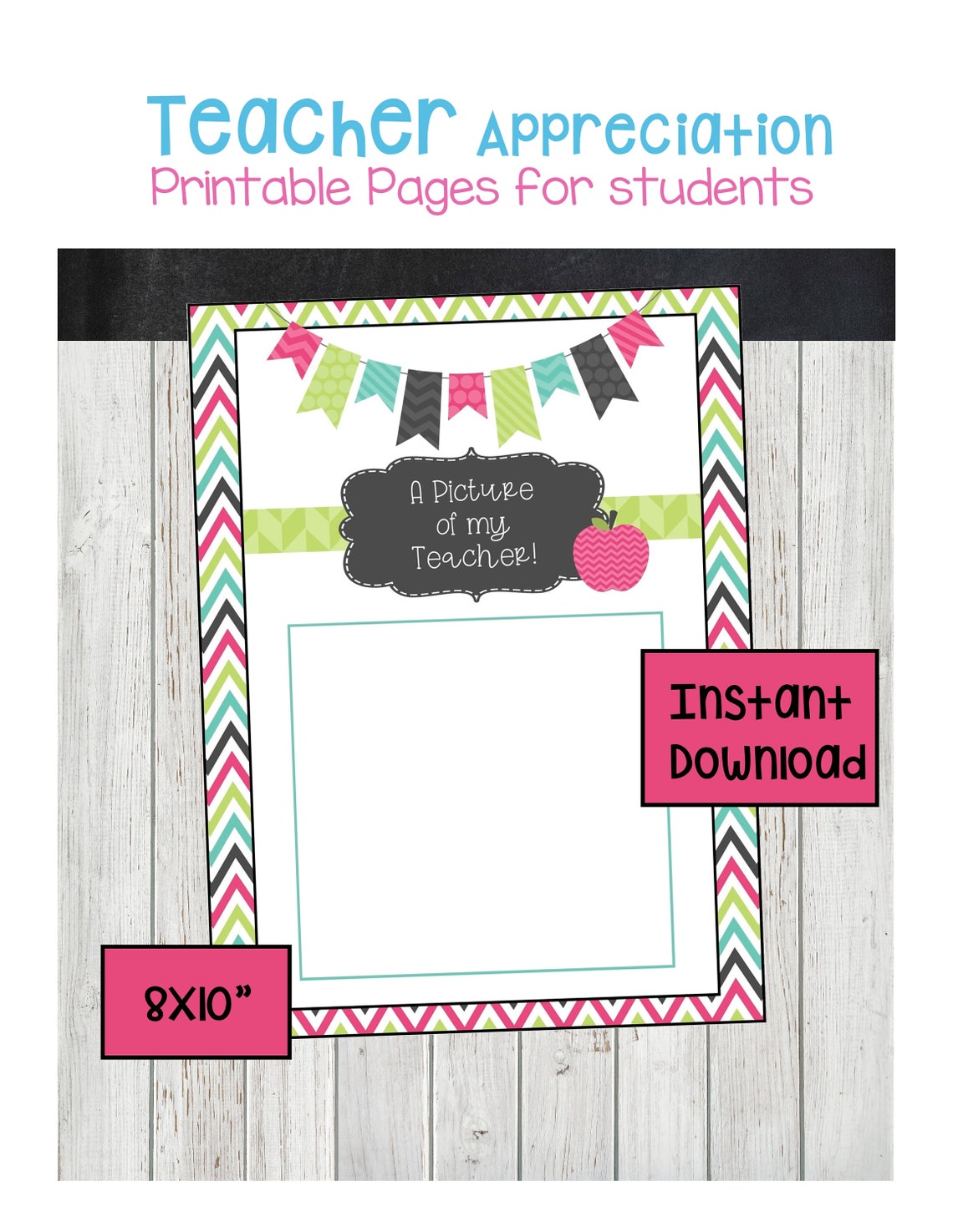 Teacher Appreciation Week-student Questionnaire-student - Etsy