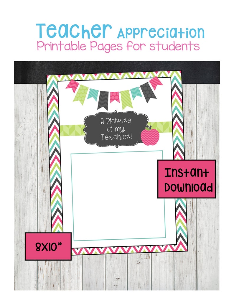 Teacher Appreciation Week-student Questionnaire-student - Etsy