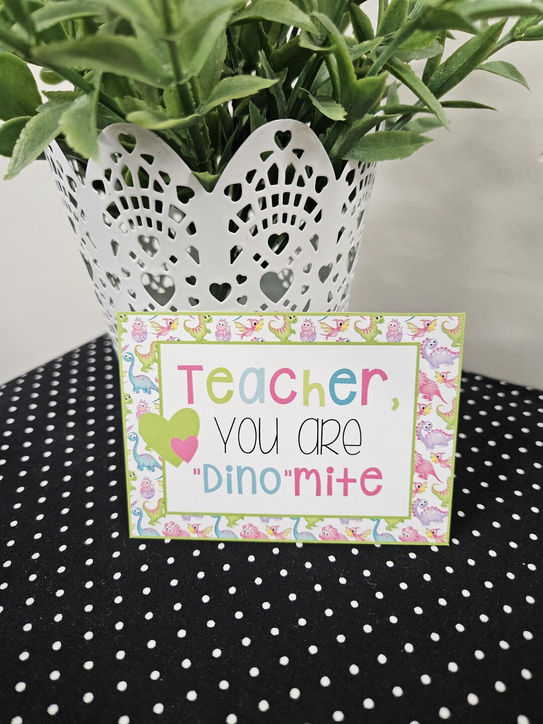 Dinosaur Teacher Appreciation Gift Tags: Dino-mite End of Year (digital ...