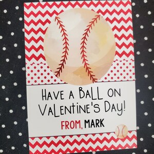 Baseball Valentine's Day Cards for Kids, Baseball Valentines, Boy ...