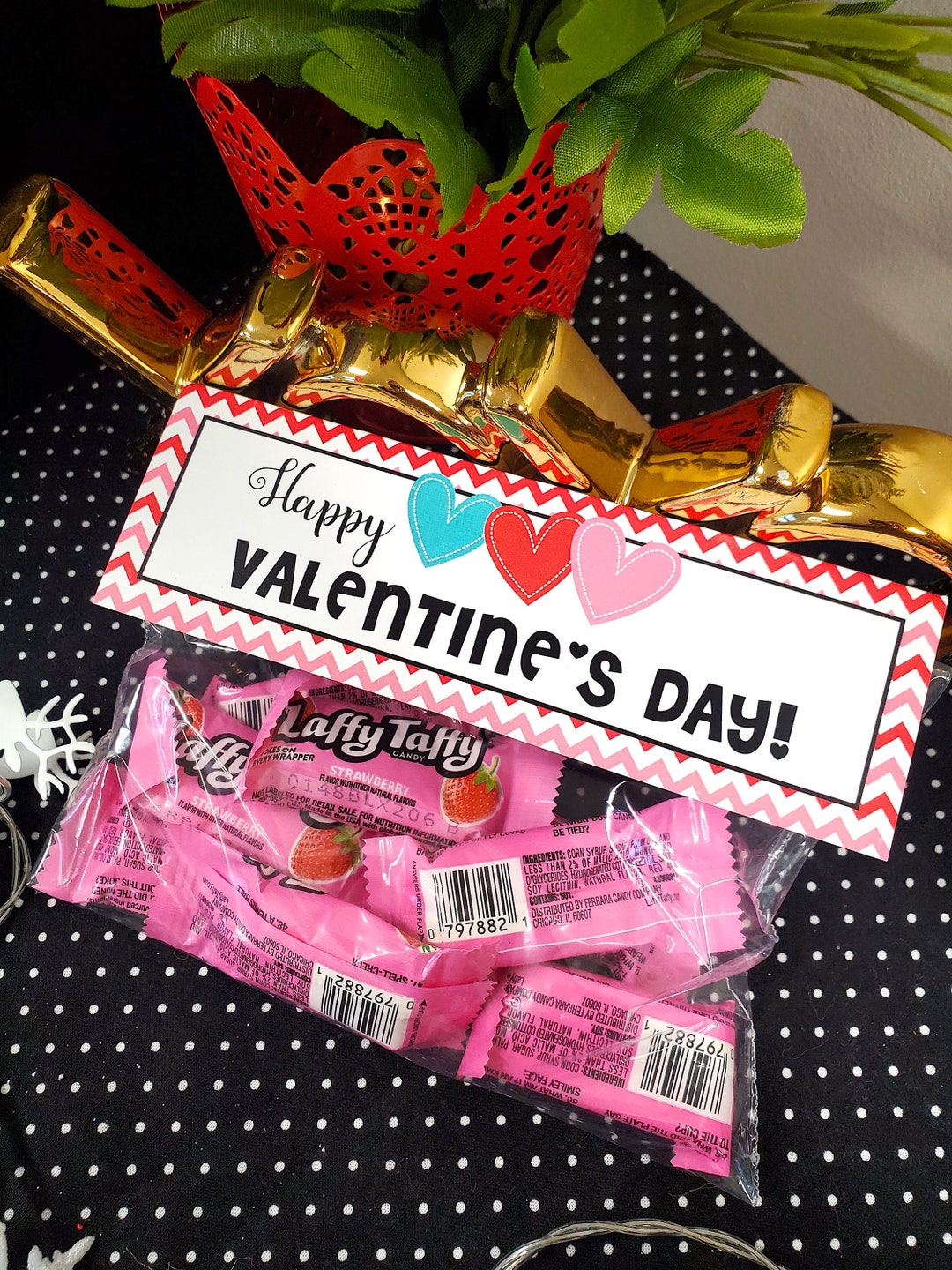 Valentine Bag Topper, Valentine Snack Tag, Valentine Candy Bag Label ...