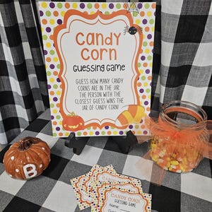 Candy Corn Guessing Game, Pumpkin Teeth Guessing Game, How Many Candy ...