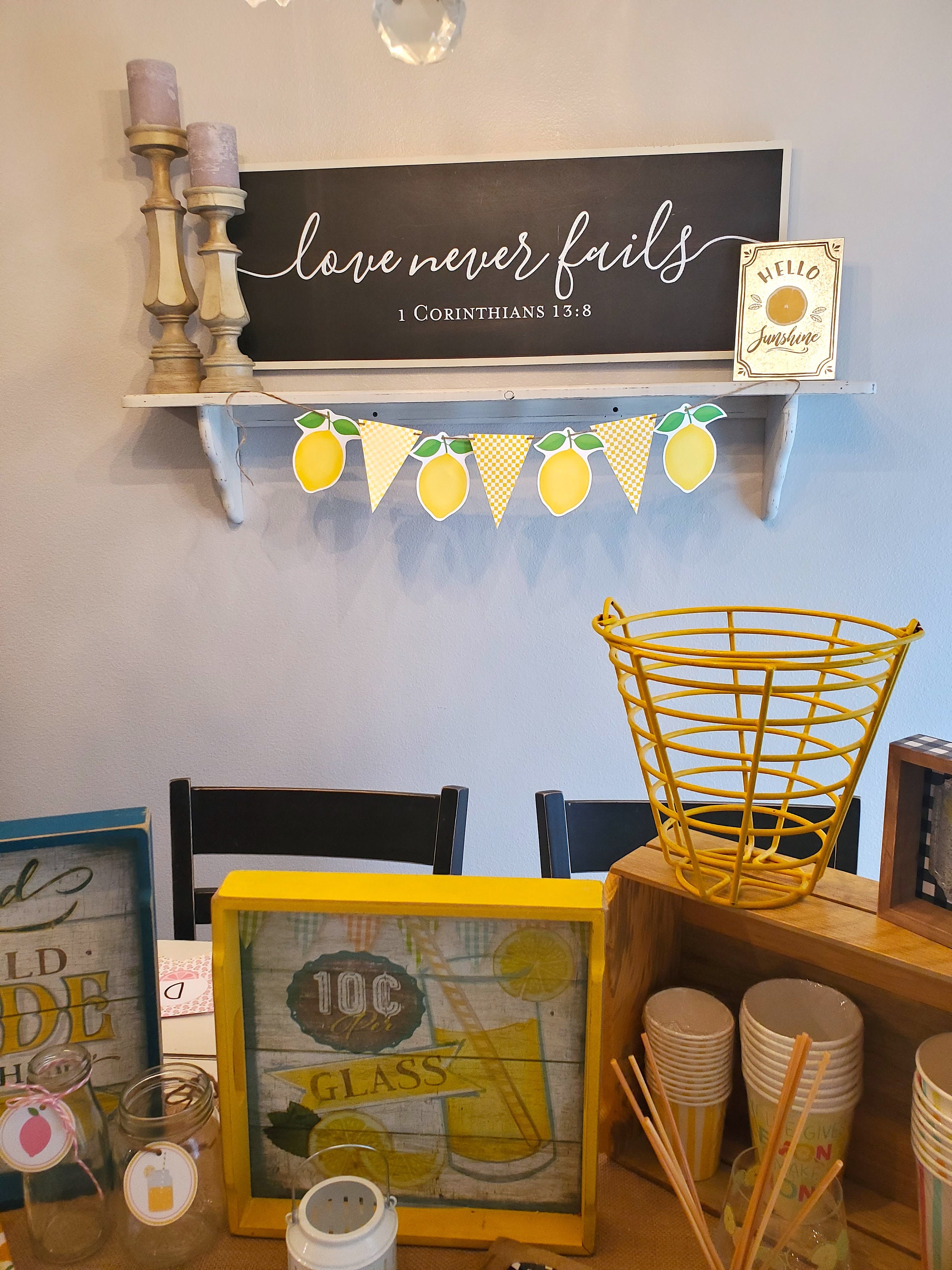 Lemon Banner-Lemonade Stand Banner-Printable lemon | Etsy