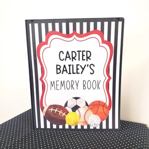 Sports Photo Album, Kids Photo Albums for Sports, Sports Memory Book ...