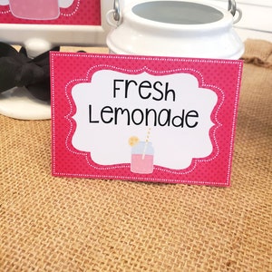 Pink Lemonade Printable Tags-summer Printables-pink Lemonade-lemonade ...