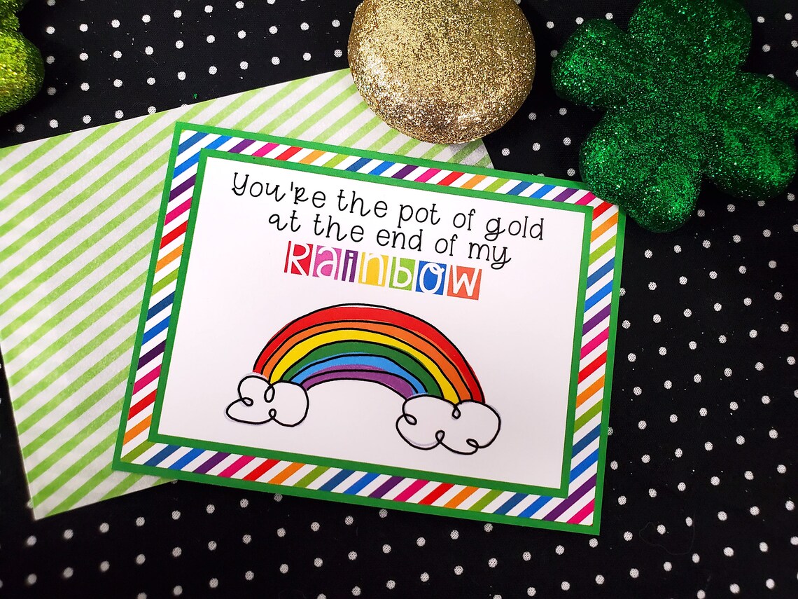 You're the Pot of Gold at the End of My Rainbow Gift Tags | Etsy