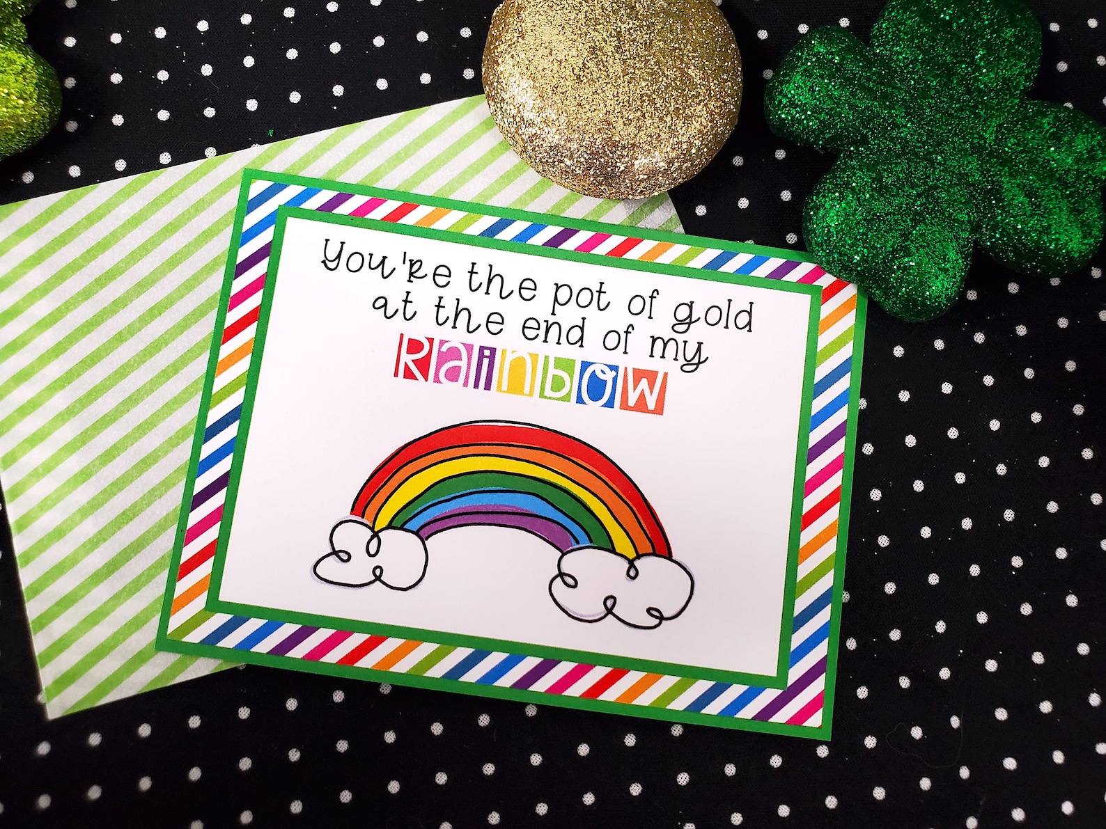 You're the Pot of Gold at the End of My Rainbow Gift Tags, Rolo Candy ...